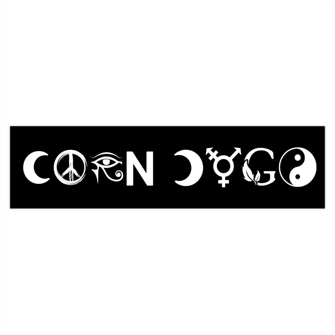 Corn Dogs Coexist Parody Gen Z Meme Bumper Sticker, Vulgar Preppy Funny ...