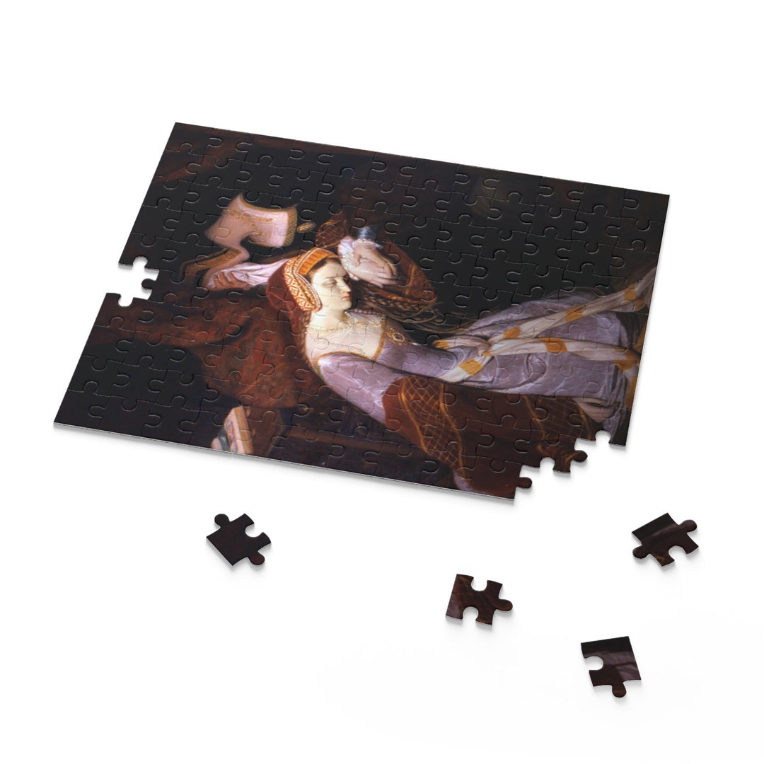 Anne Boleyn Puzzle, Tudor History Art Puzzle, Custom History Buff Gift ...