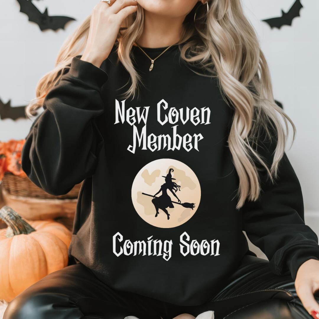 Goth Baby Halloween Announcement Crewneck, Fall Maternity Sweatshirt ...