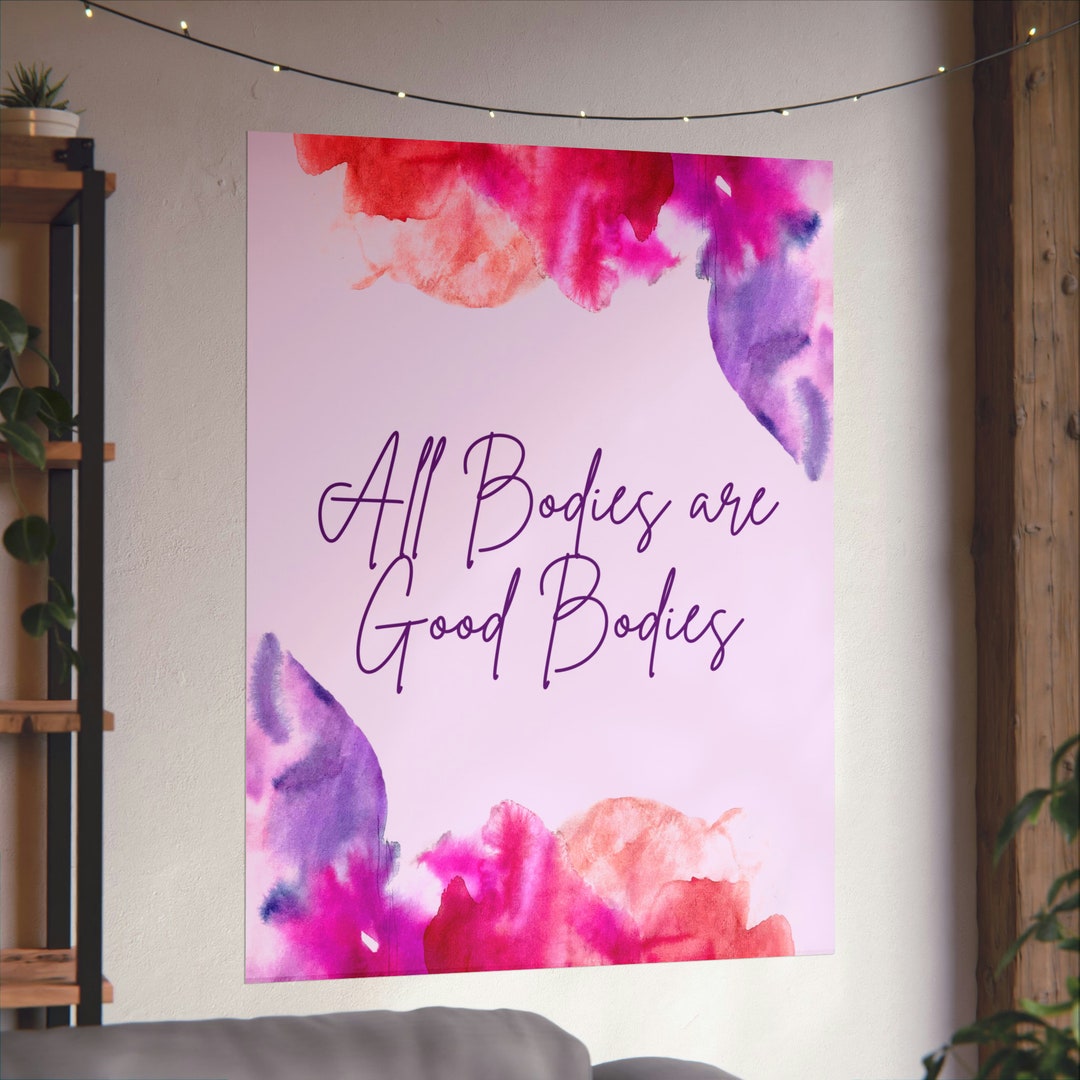 Body Positive Art Poster, Body Positivity Oversized Wall Art Print ...