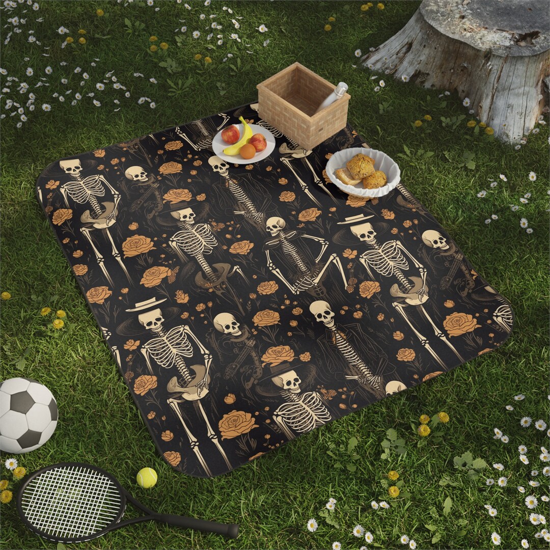 Gothic Picnic Blanket, Goth Picnic Blanket, Witchy Cottagecore Dark ...