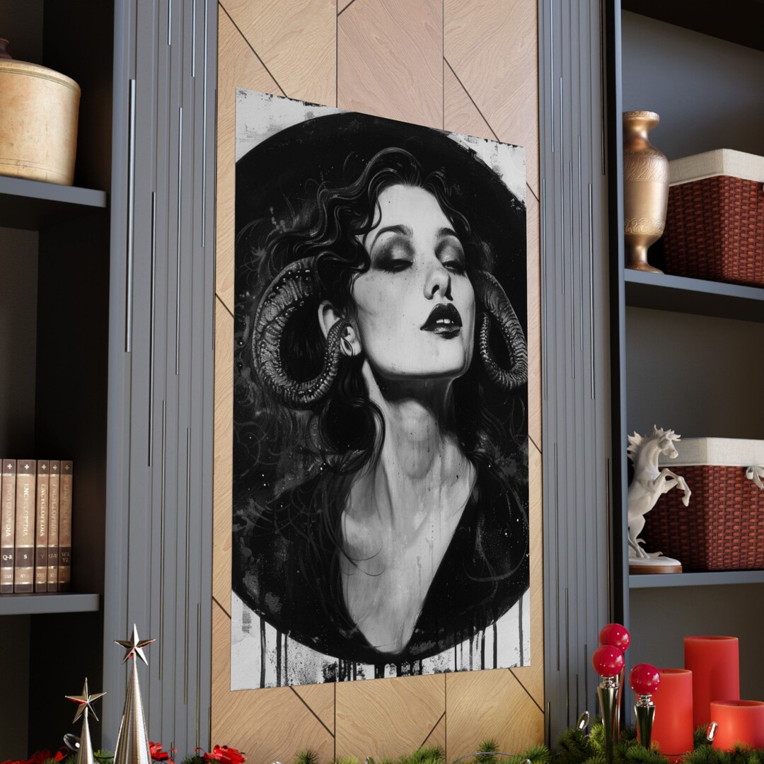 Lilith Printed Poster, Lilith Altar Decor Wall Art Poster, Gothic ...
