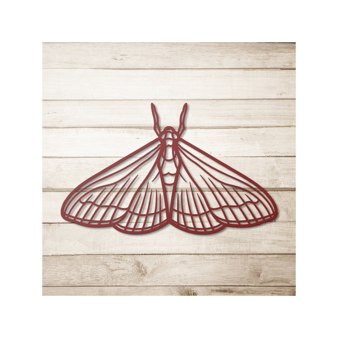 Moth Metal Wall Art, Gothic Metal Wall Art Decoration, Gothic Death's ...