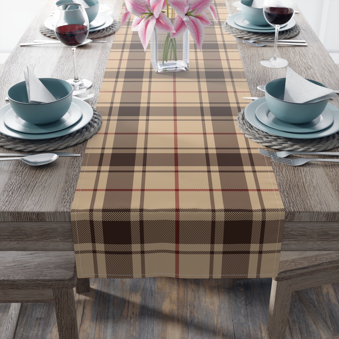 Tartan Plaid Table Runner Christmas Table Cloth Runner - Etsy