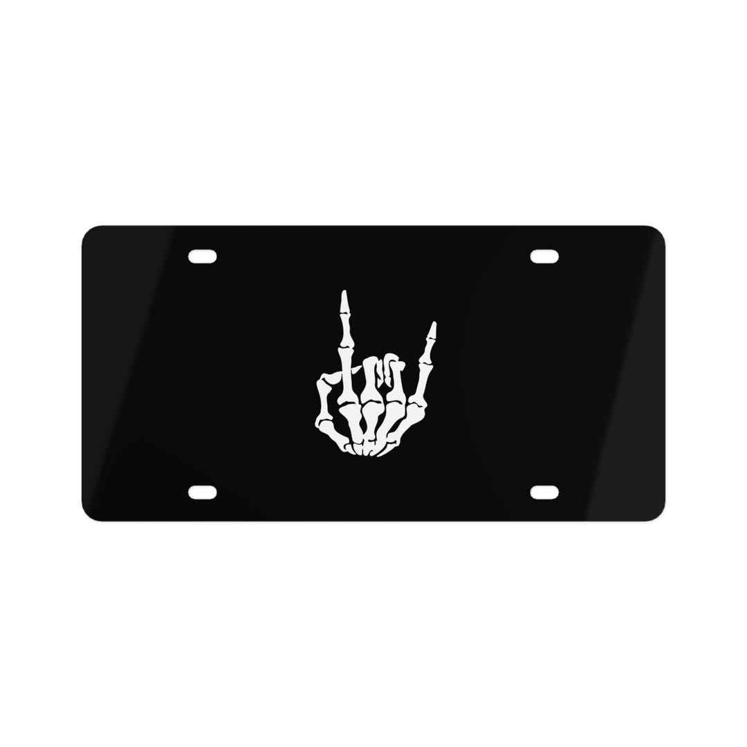 Skeleton Vanity License Plate, Goth Car Accessories, Gothic Car Front ...