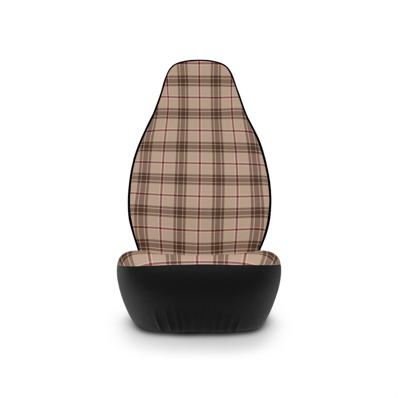 Tartan Plaid Car Seat Cover, Retro Seat Cover Vintage Car Accesories ...