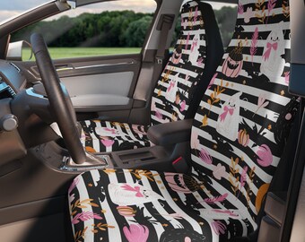 Pink Ghost Pastel Goth Car Seat Covers, Cute Halloween Ghost Pumpkin ...