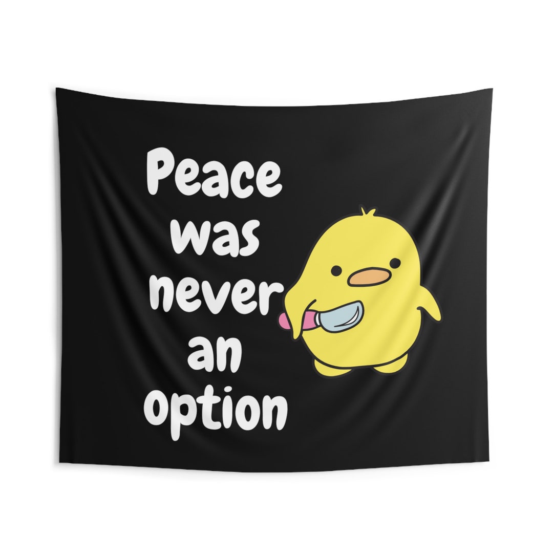 Peace Duck Tapestry for Bedroom Aesthetic Pink Funny Meme Tapestries ...