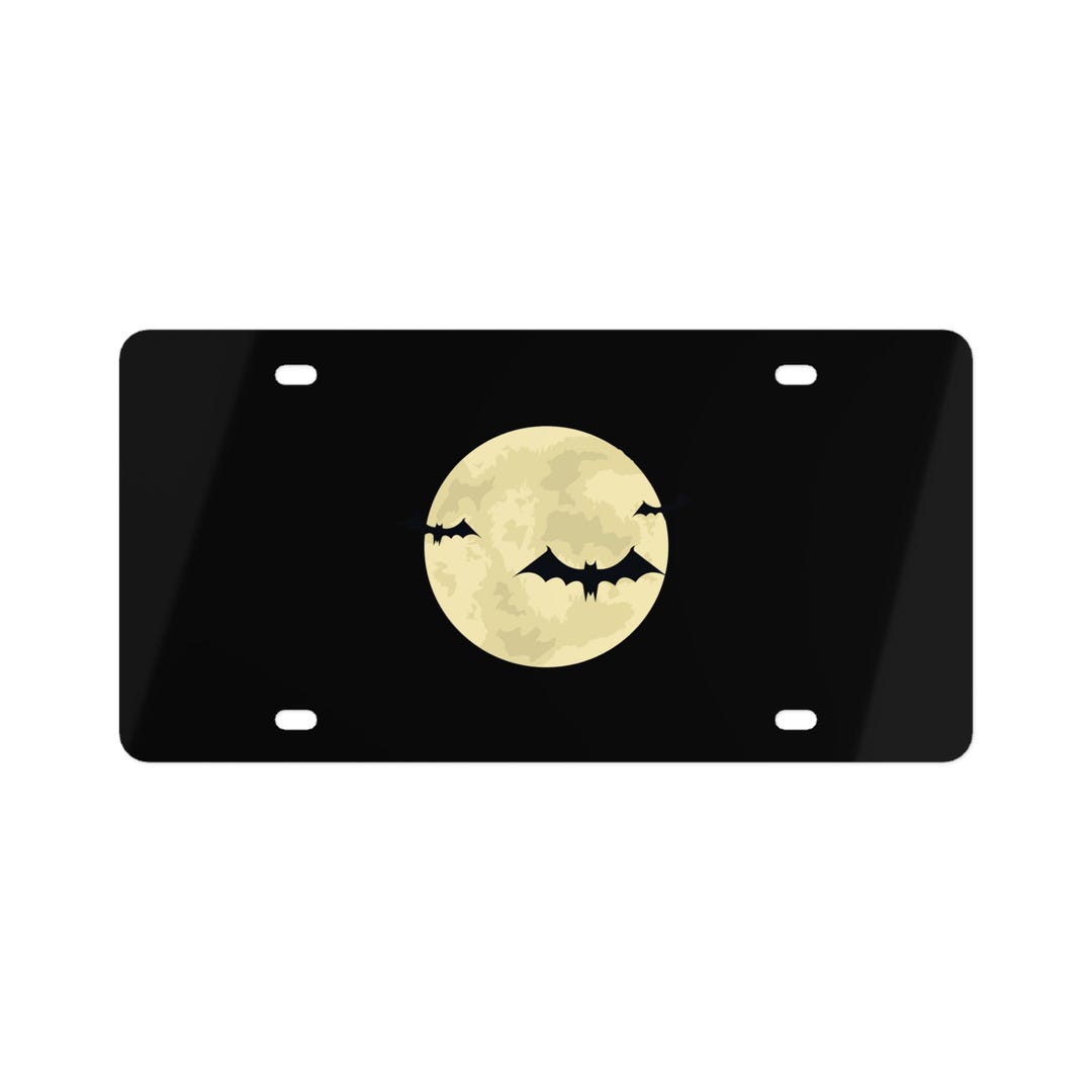 Bats Vanity License Plate, Goth Car Accessories, Gothic Car Front ...