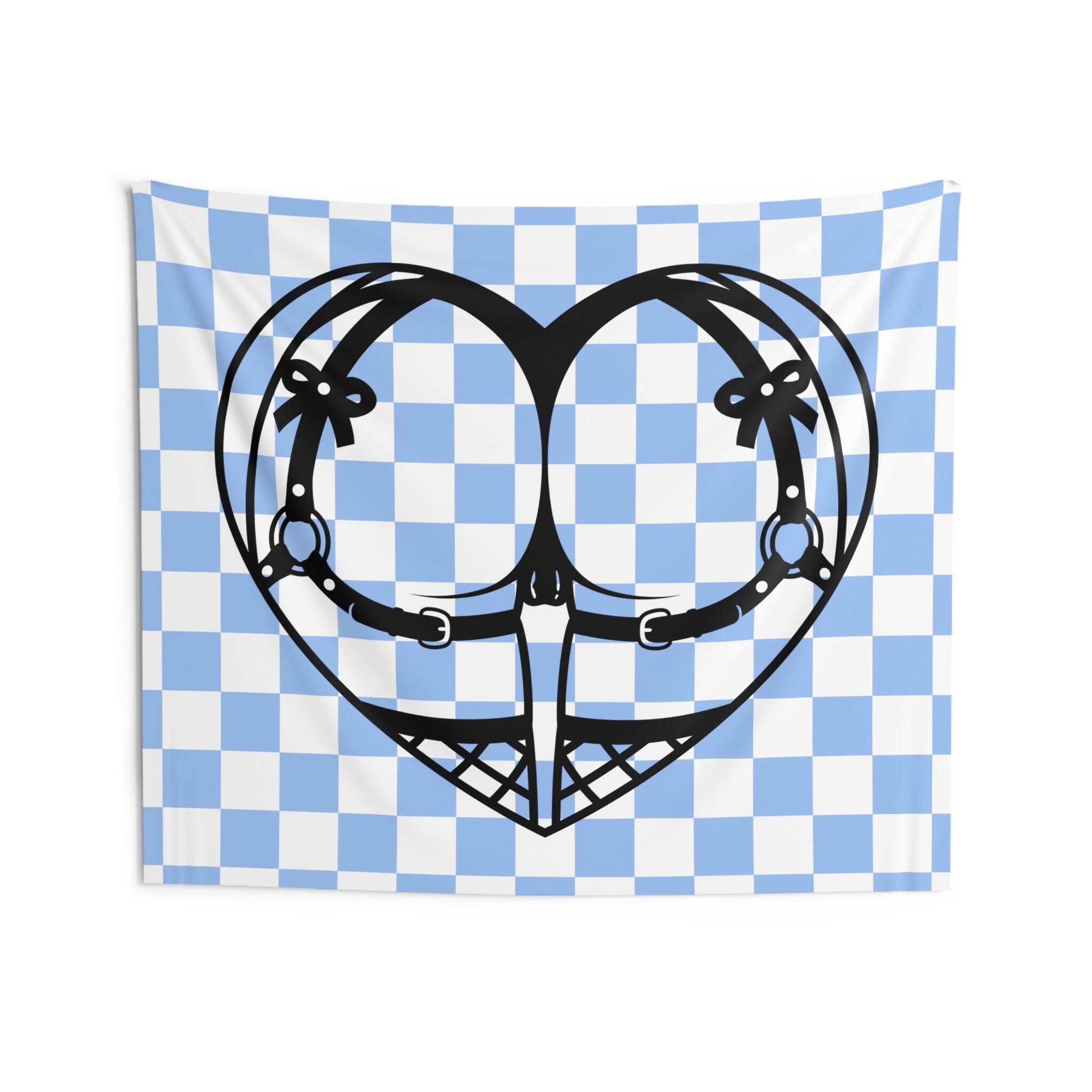 Kink Heart Flag Tapestry, Kink Bdsm Wall Art Kink Furniture, Erotica ...