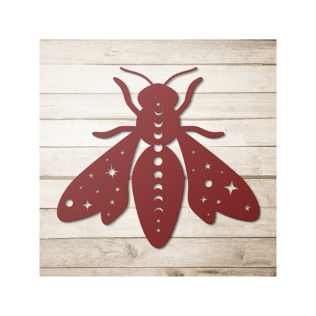 Moth Metal Wall Art, Gothic Metal Wall Art Decoration, Gothic Death's ...