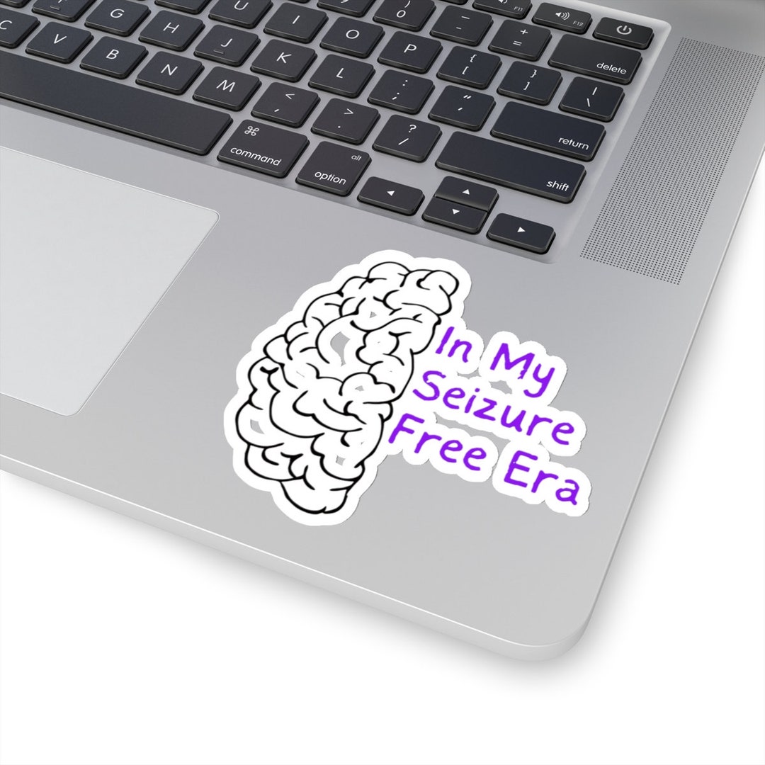 Epilepsy Awareness Sticker, Seizure Free Awareness, Brain Purple Ribbon ...
