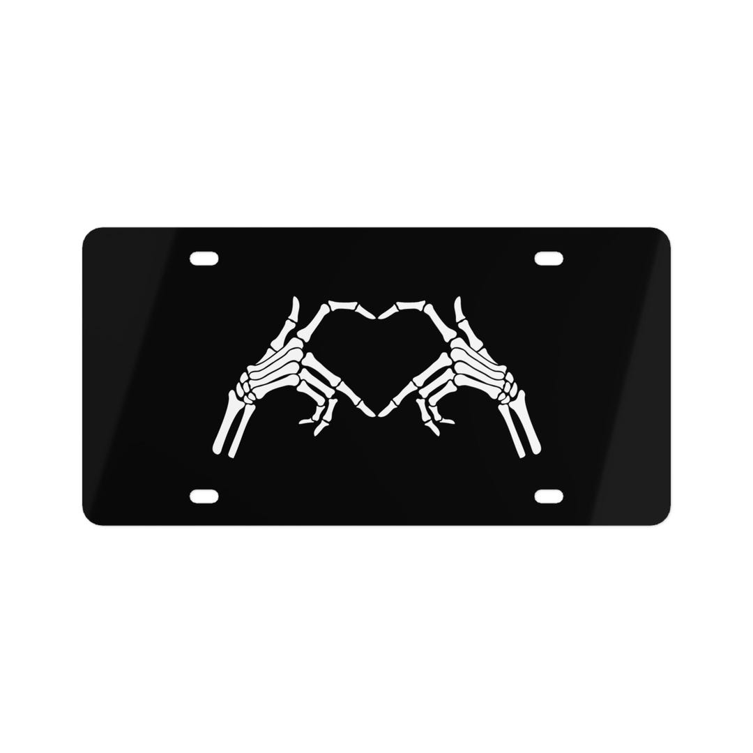 Skeleton Vanity License Plate, Goth Car Accessories, Gothic Car Front ...