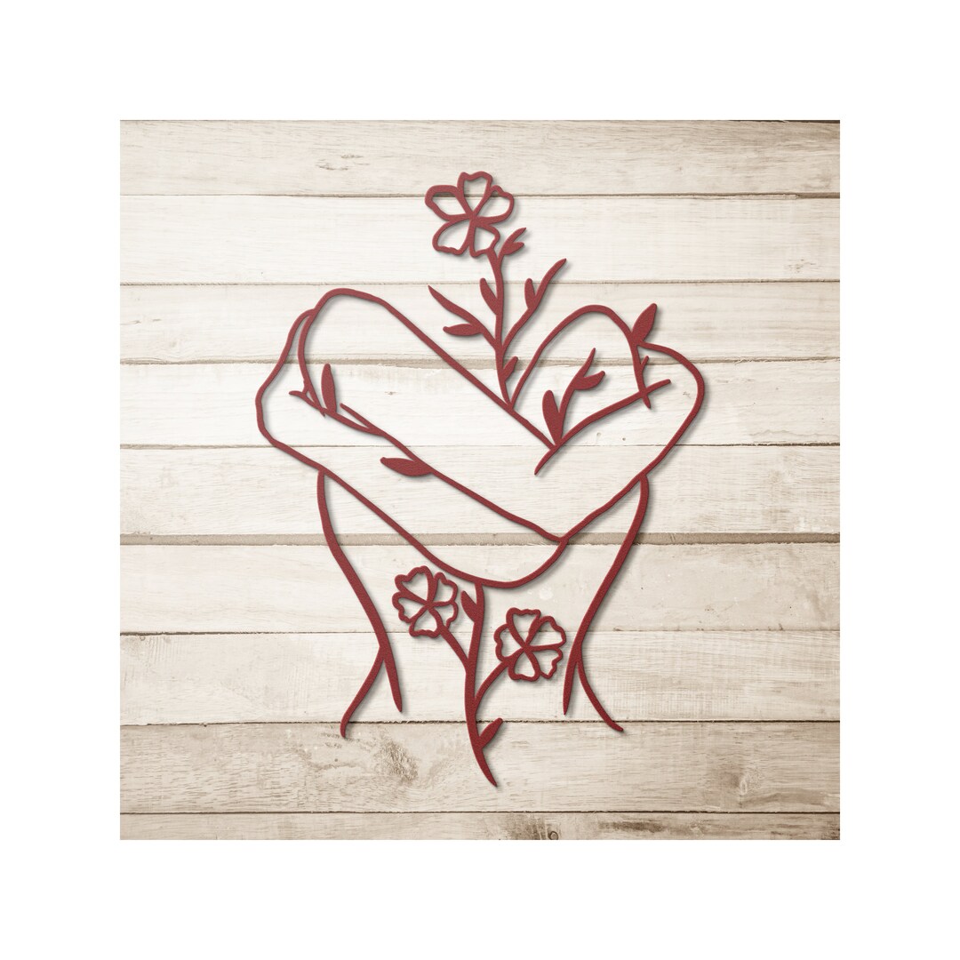 Body Positive Line Art, Metal Wall Line Art Decor, Body Positivity Wall ...