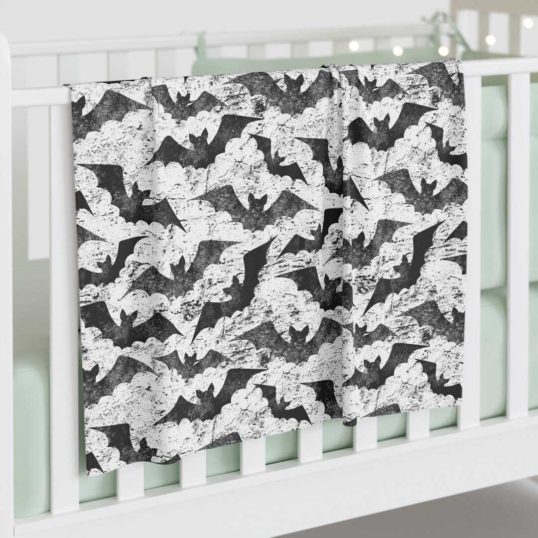 Goth Baby Bat Swaddle Blanket, Pastel Goth Grunge Punk Baby Nursery ...