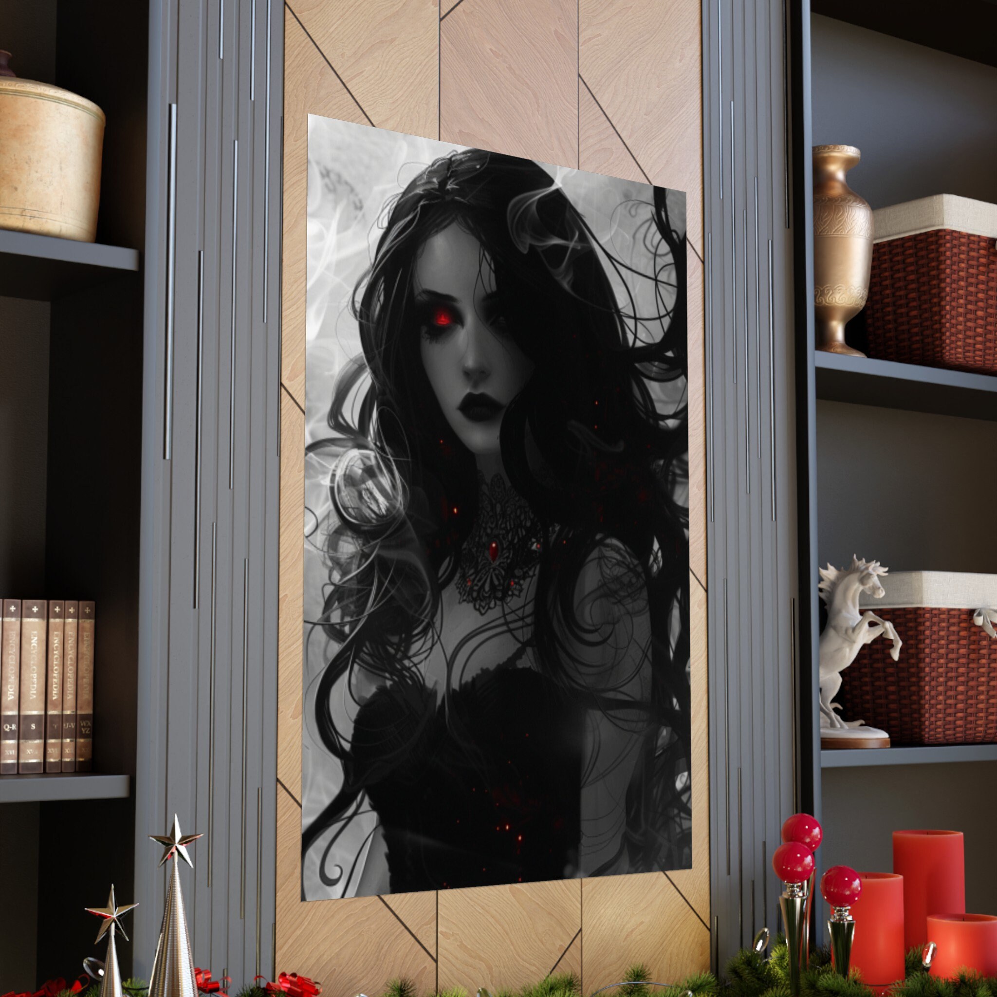 Lilith Printed Poster, Lilith Altar Decor Wall Art Poster, Gothic ...