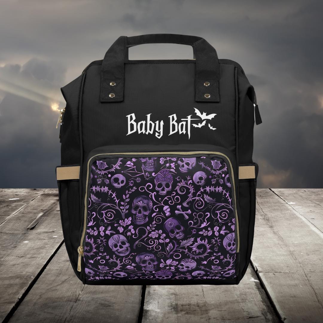 Baby Bat Goth Baby Diaper Bag, Goth Baby Bag Nappy Bag, Dark ...