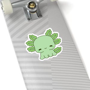 Green Axolotl Sticker, Axolotl Bumper Sticker, Anime Car Accessories ...
