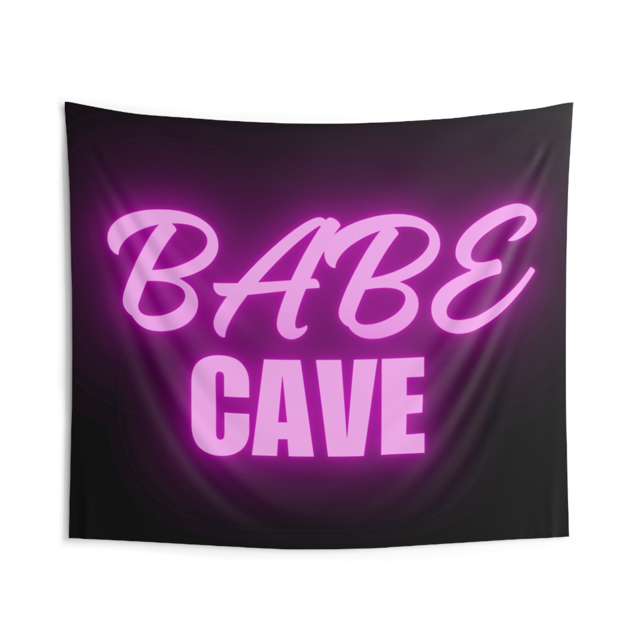 Babe Cave Tapestry for Bedroom Aesthetic Pink Funny Meme Tapestries for ...