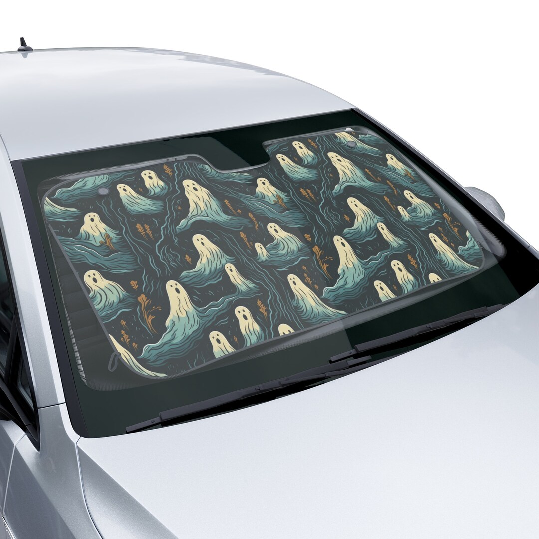 Ghosts Sun Shade, Windshield Sun Visor Cover, Custom Personalized Car ...