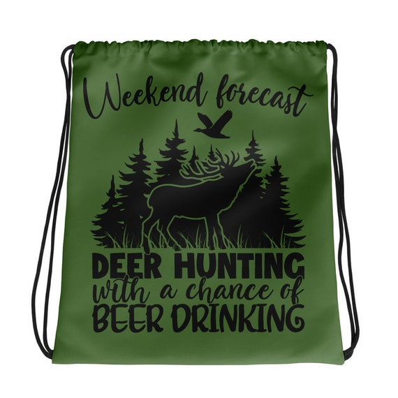Deer Hunting & Beer Drinking Custom Graphic Print Hunting - Etsy