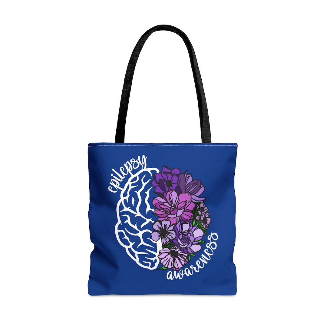 Epilepsy Seizure Awareness Tote Bag Custom Epilepsy Purple - Etsy