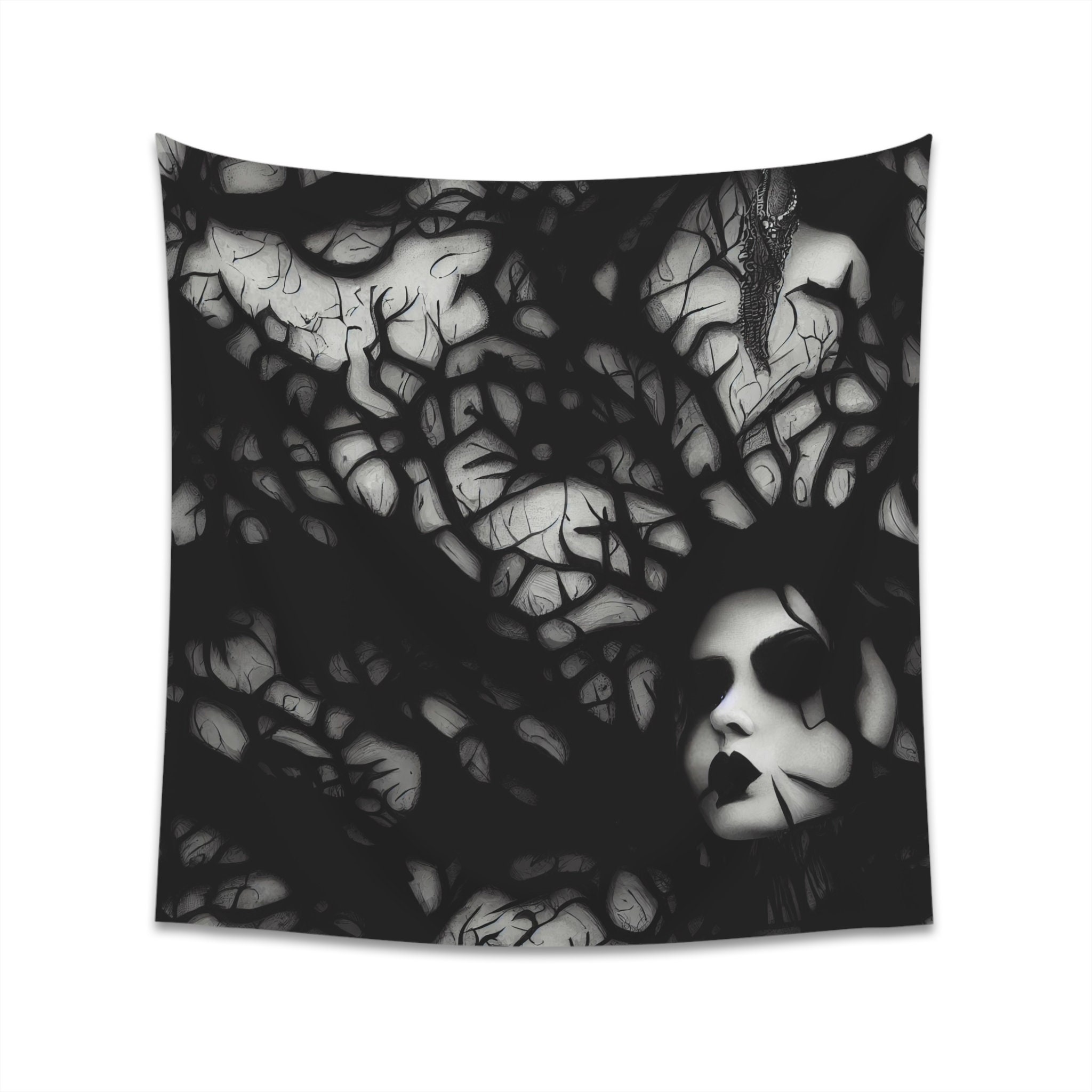 Spirit Altar Cloth, Witch Wiccan Pagan Tarot Cloth, Gothic Gift Altar ...