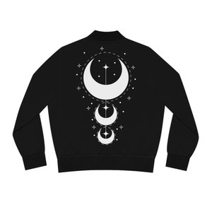 Moon Goth Jacket, Gothic Women's Bomber Jacket, Black Cyberpunk ...