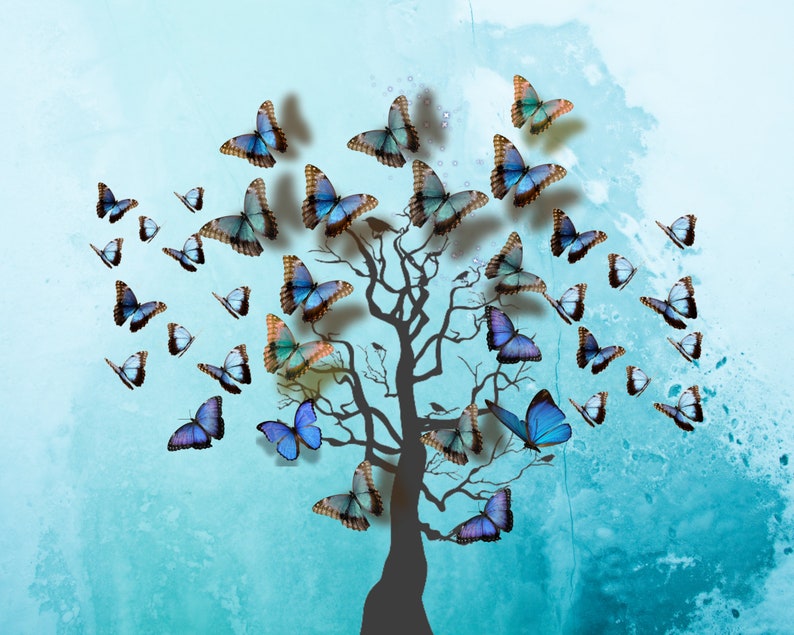 Butterfly Tree of Life Designs for Logos Tumblers - Etsy