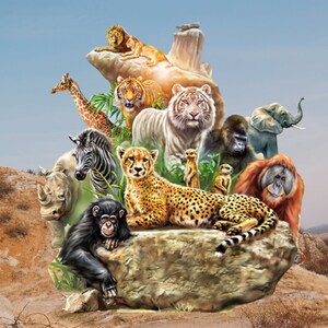 Big Cat Pack Lion Tiger PNG Digital Download Only/transparent ...