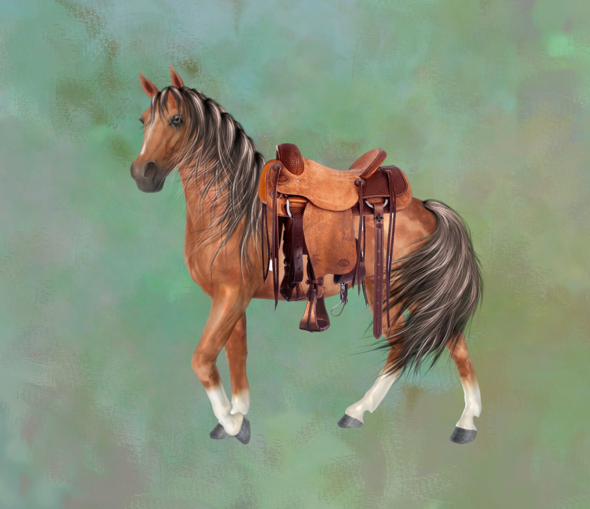 Watercolor Horses Clip Art PNGS Horses Digital Downloads Only - Etsy