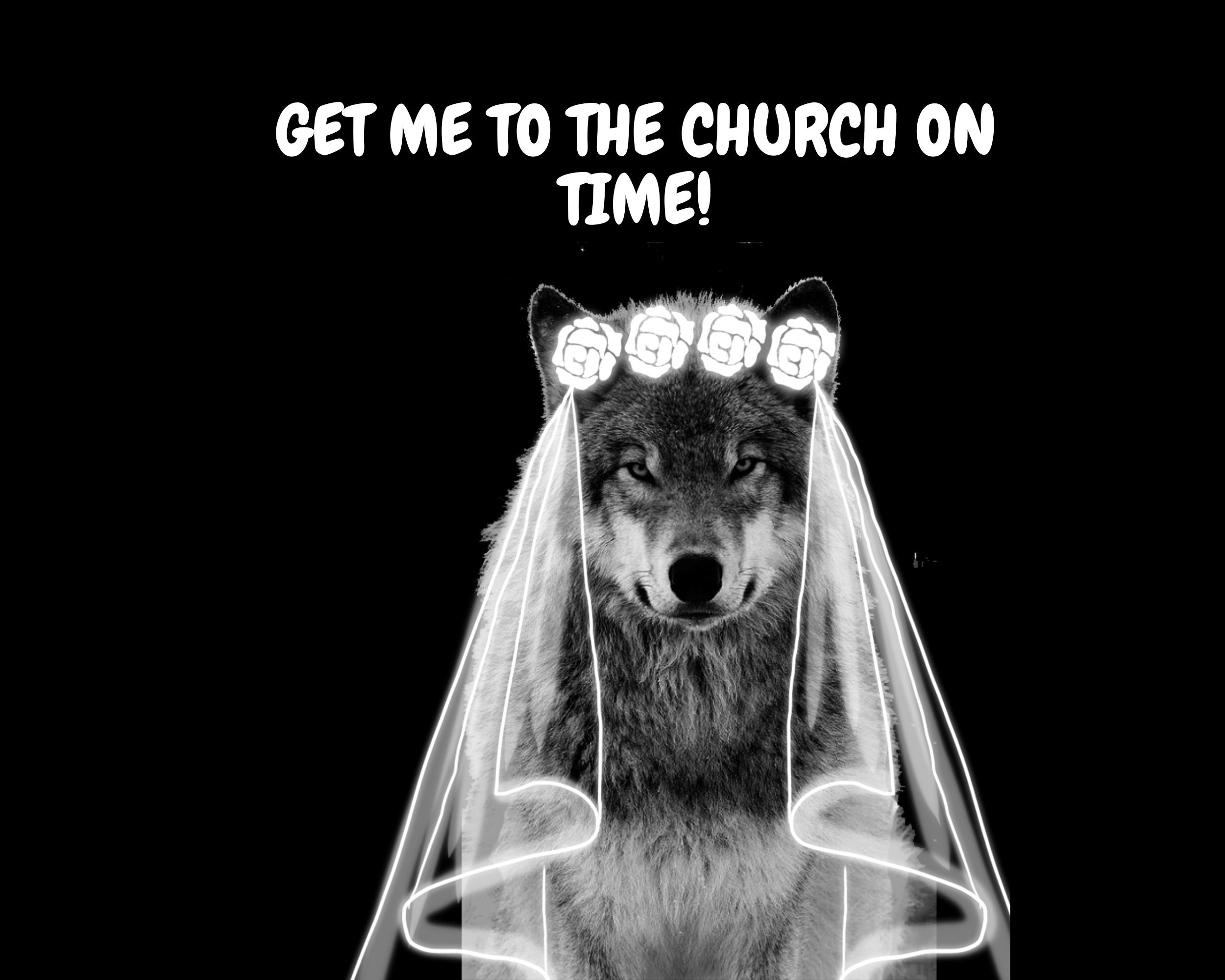 Wolf Bridezilla Clip Art: Funny Wedding PNG for Bachelorette Party - Etsy