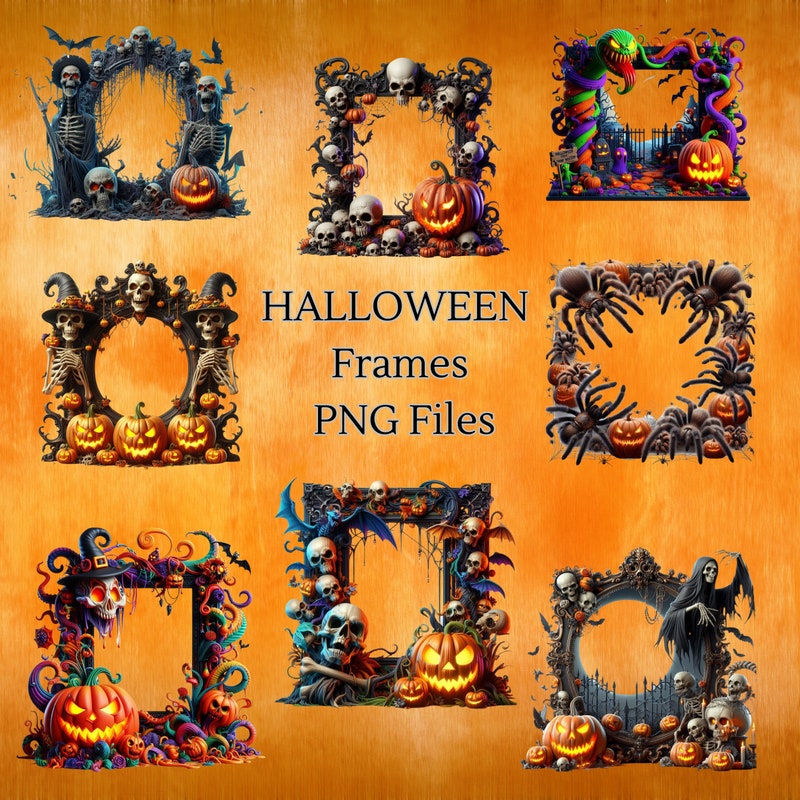 Halloween Frames - Etsy
