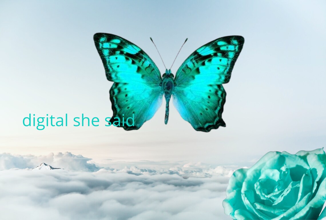 Teal Butterfly Pack PNG/SVG Beautiful Teal Butterflies PNGS - Etsy