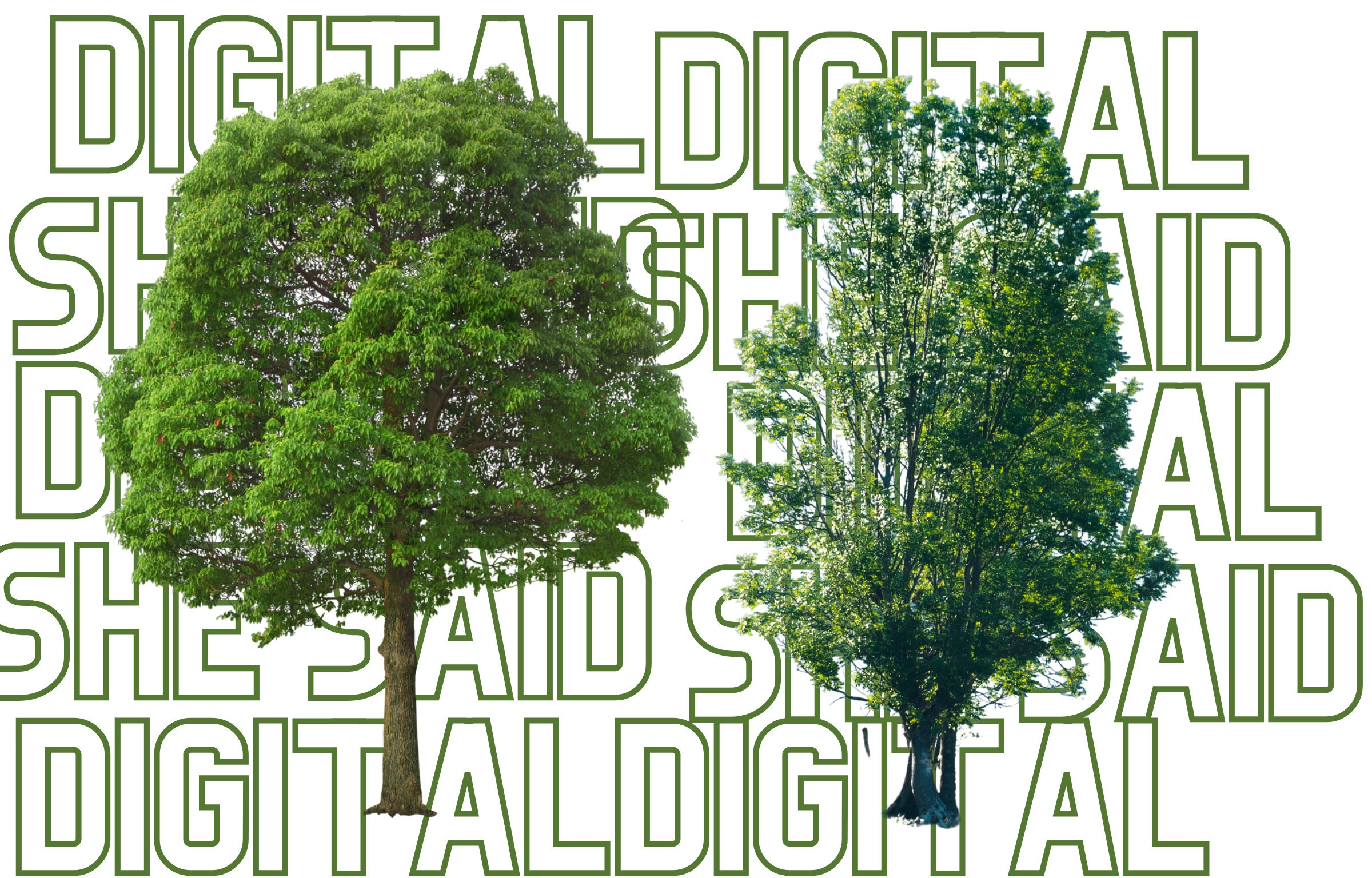 Green Trees Pack Png/beautiful Green Trees PNG Digital - Etsy