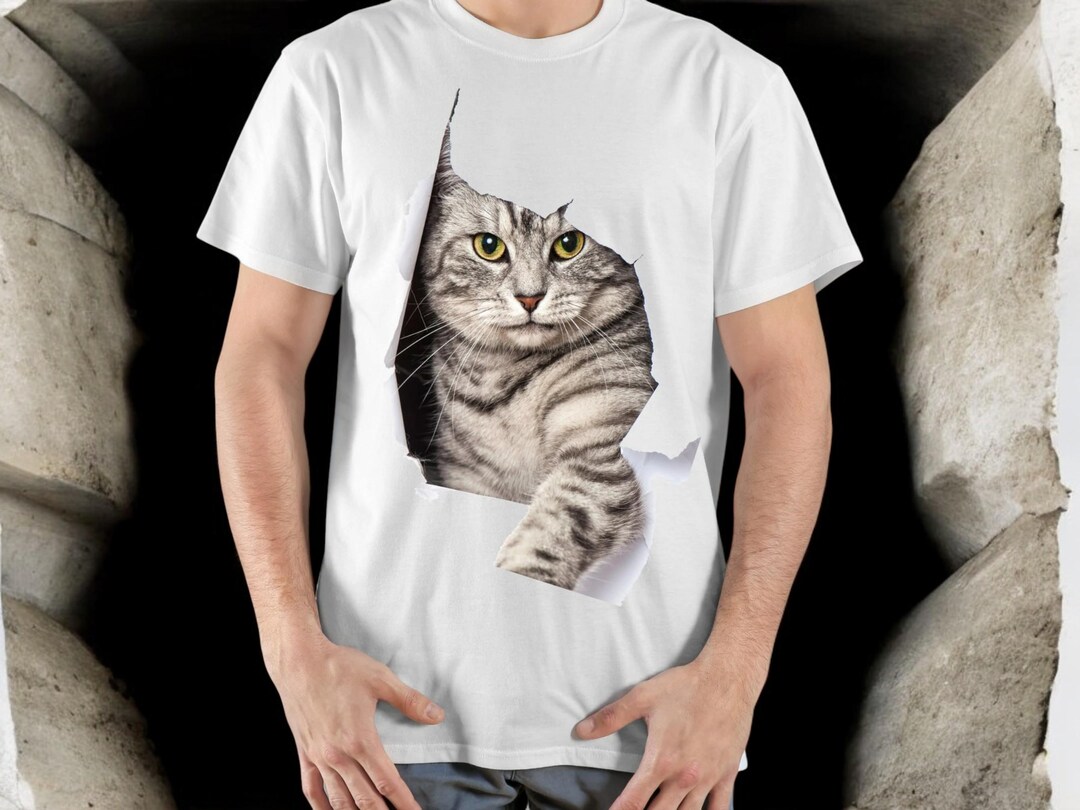 Funny Cat Through Wall PNG: 3D Clip Art (digital Download) - Etsy UK