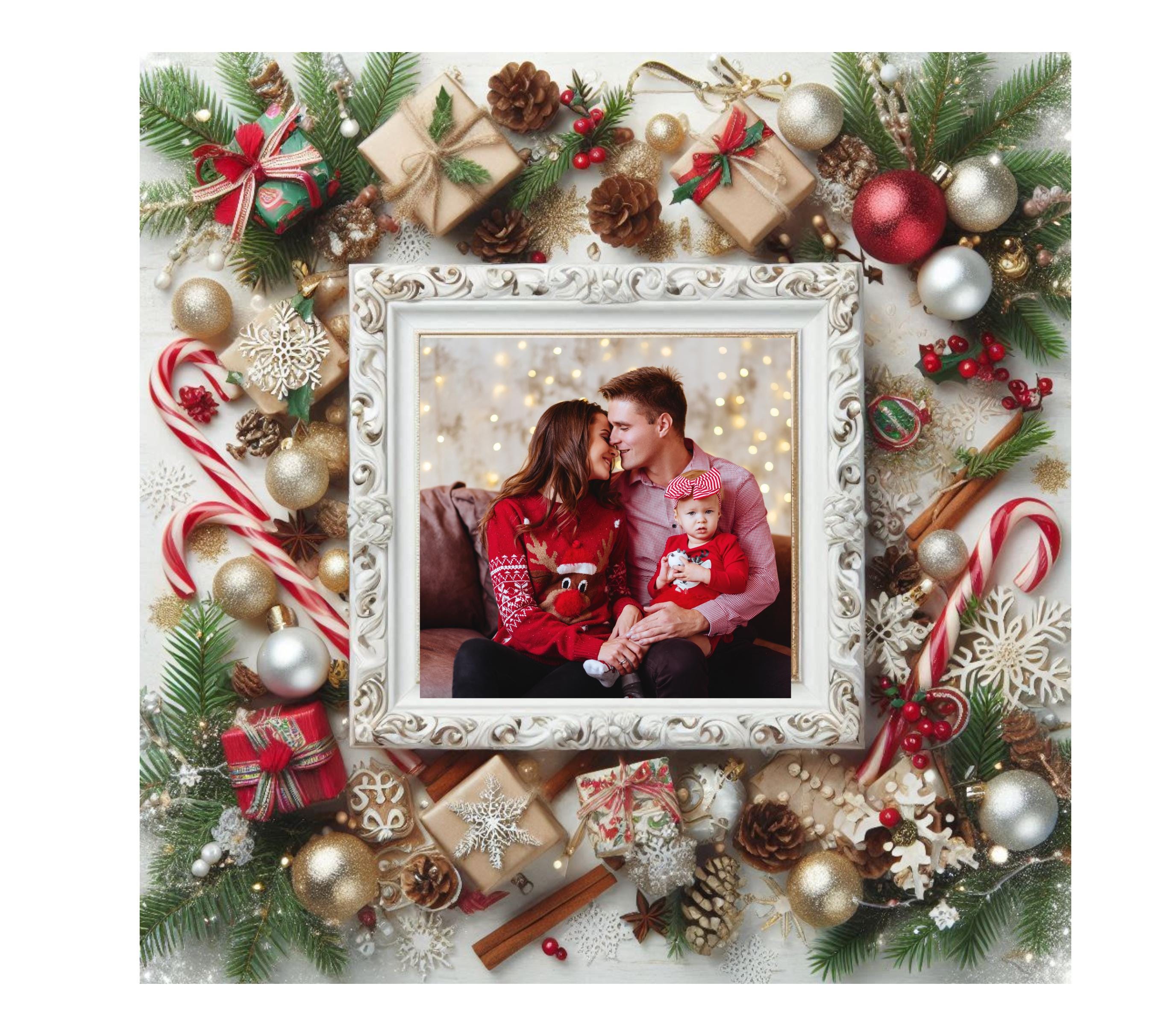 Christmas Frame Clip Art: Holiday PNG Frames (digital Download) - Etsy