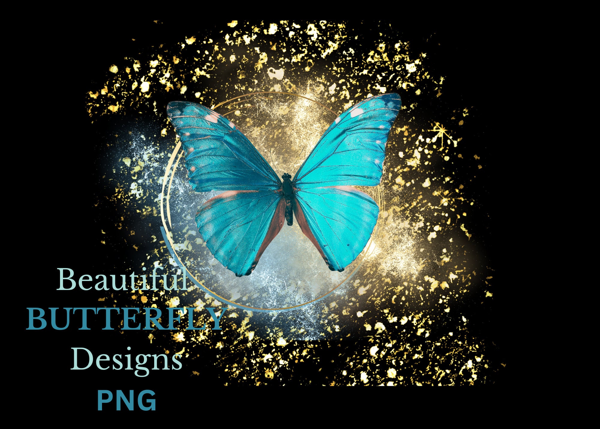 Beautiful Blue Butterfly Wallpaper