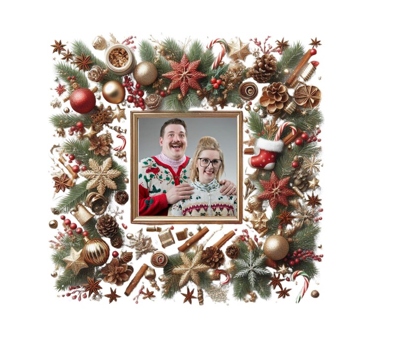 Christmas Frame Clip Art: Holiday PNG Frames (digital Download) - Etsy