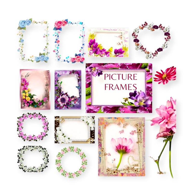 Flower Frames - Etsy