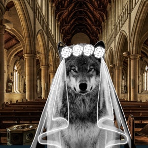 Wolf Brides/bridezilla/wedding Humor Funny Wolf Bride - Etsy
