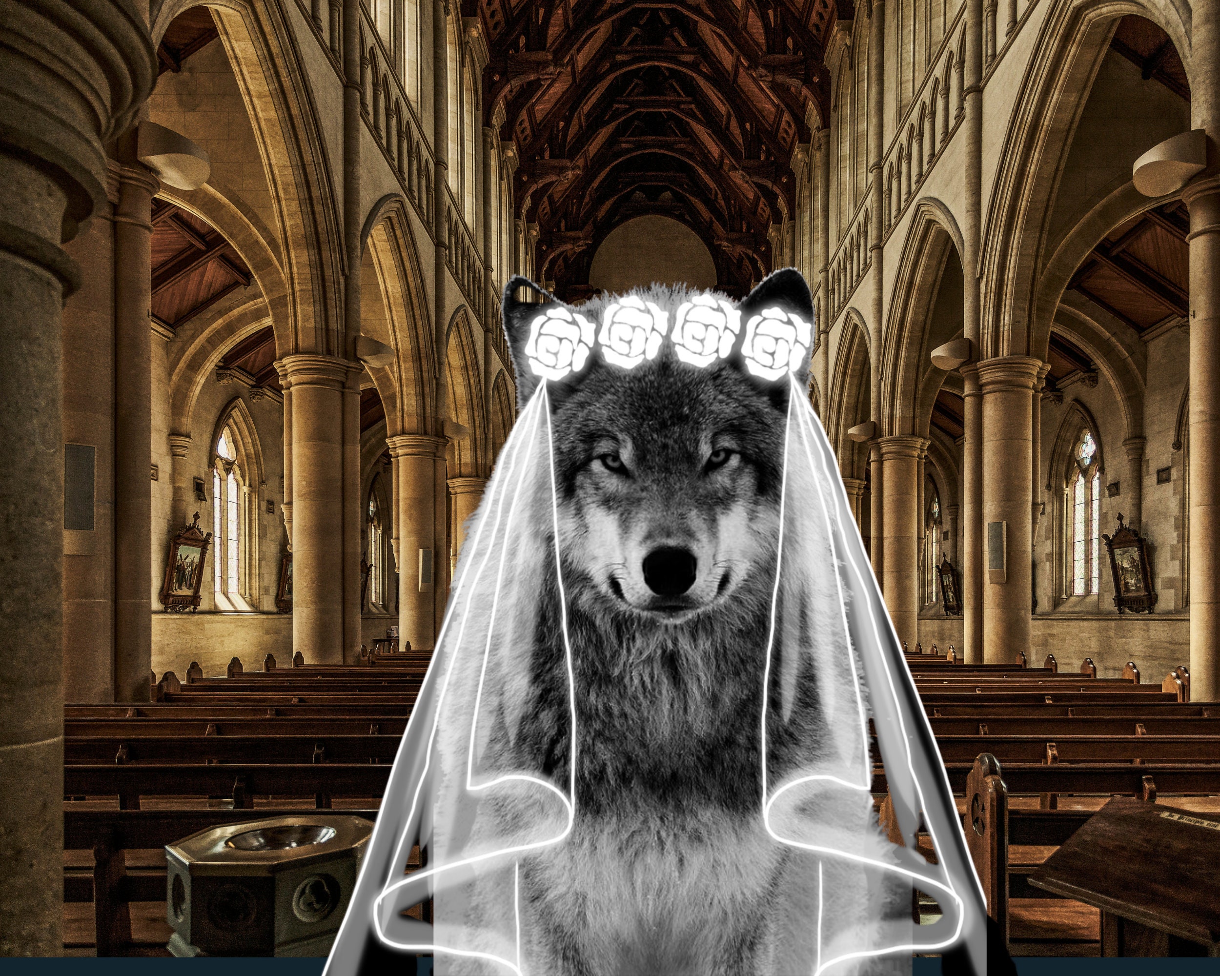 Wolf Bridezilla Clip Art: Funny Wedding PNG for Bachelorette Party - Etsy