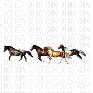 Watercolor Horses Clip Art PNGS Horses Digital Downloads Only Stallion ...