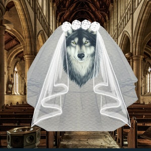 Wolf Brides/bridezilla/wedding Humor Funny Wolf Bride - Etsy