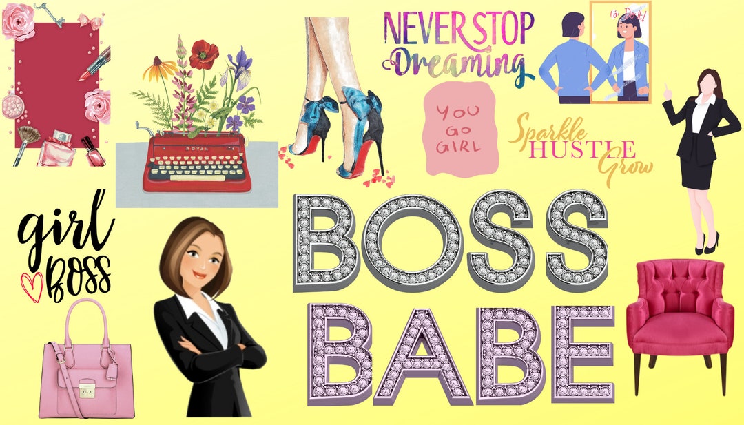 Boss Babe Theme Digital Download Only/transparent Background Clip Art ...