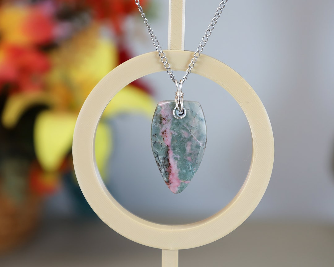 Green and Pink Thulite Nice Pastel Greens With Pink Seams - Etsy