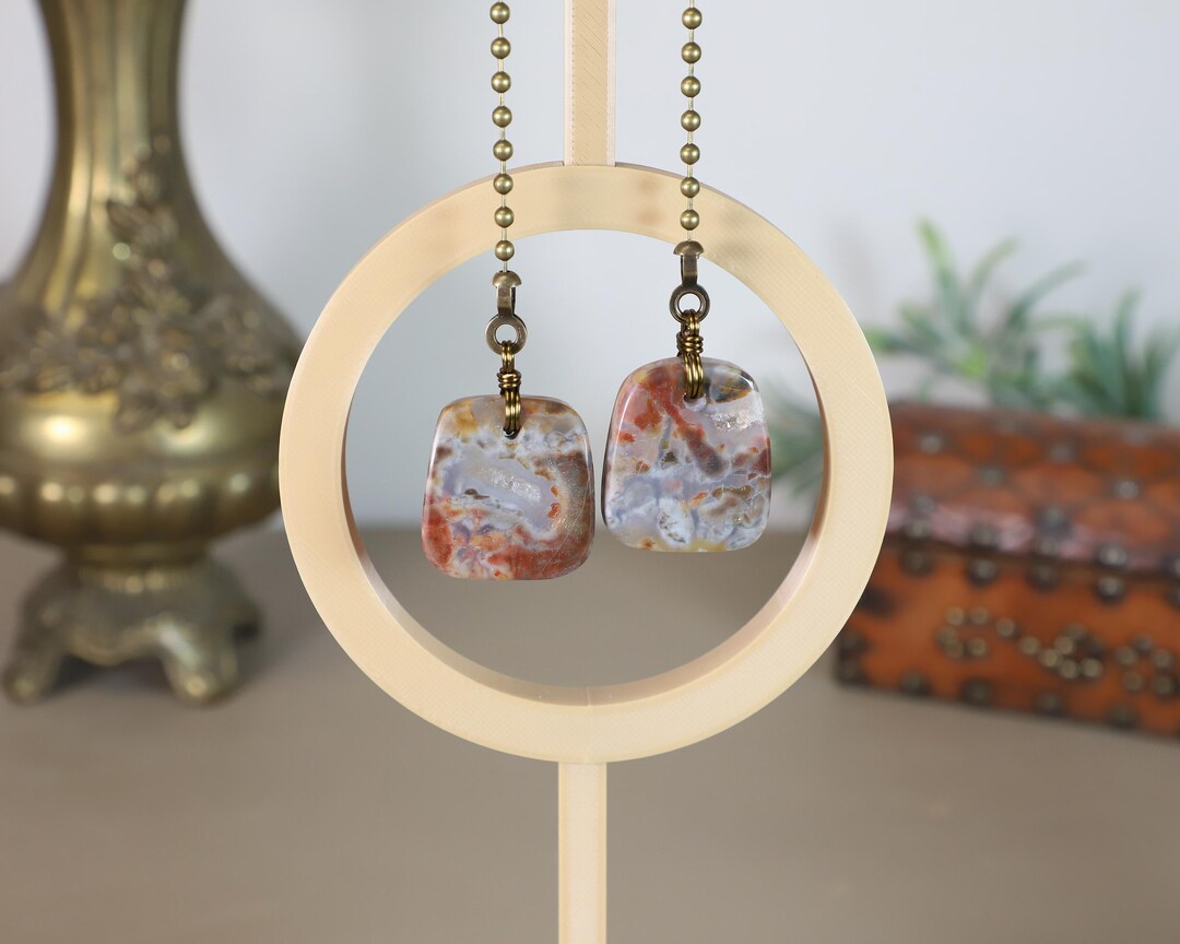 Ohio Flint Ceiling Fan Pulls: Set of 2 With Ball Chains - Etsy