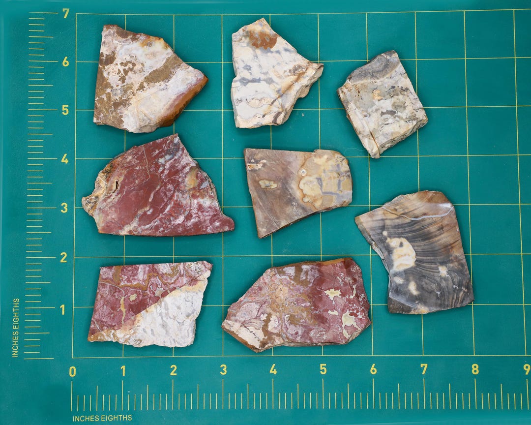 Cabbing Slabs - Ohio Flint Slab Pack #4 - Varying Patterns, Colors ...