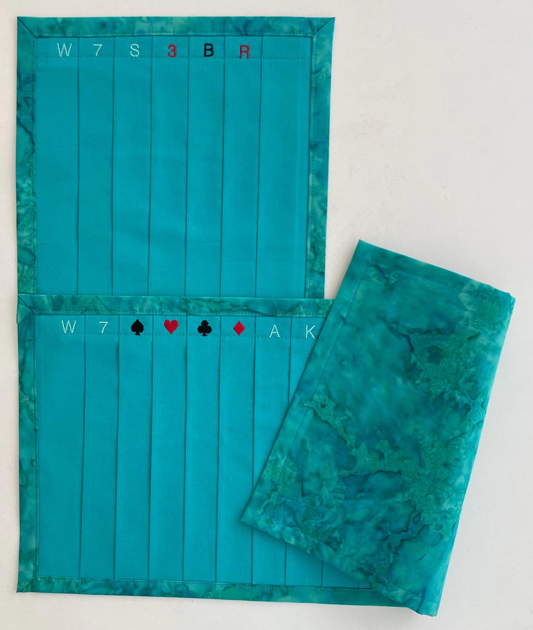 SAMBA Mat EMBROIDERED Card Holder Card Organizer Canasta Mat Free US ...
