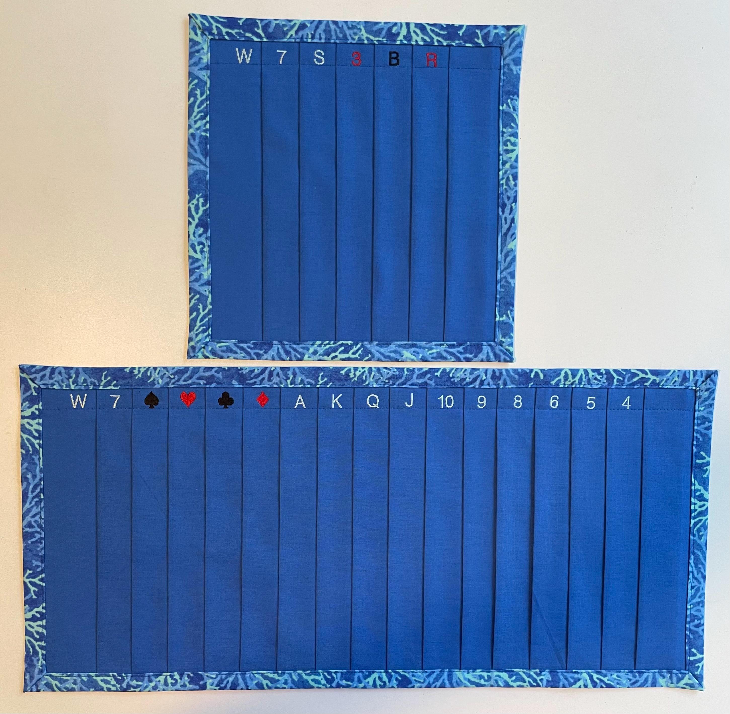 SAMBA Mat EMBROIDERED Card Holder Card Organizer Canasta Mat Free US ...